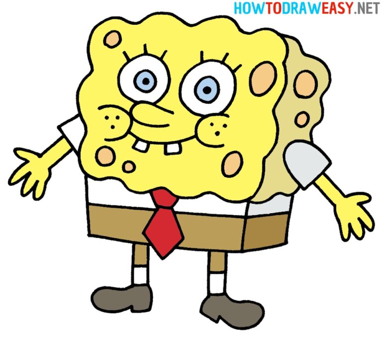 How to Draw SpongeBob SquarePants - How to Draw Easy