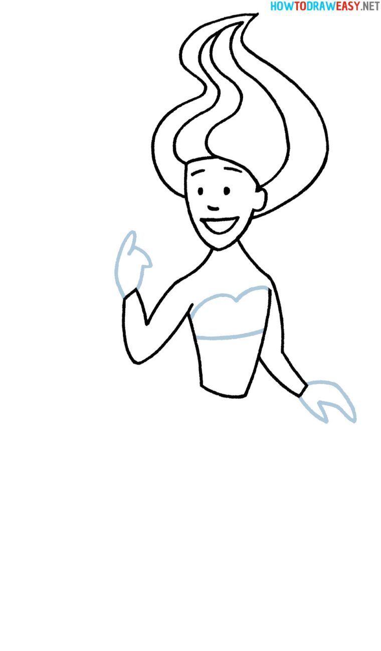 How to Draw a Mermaid - How to Draw Easy