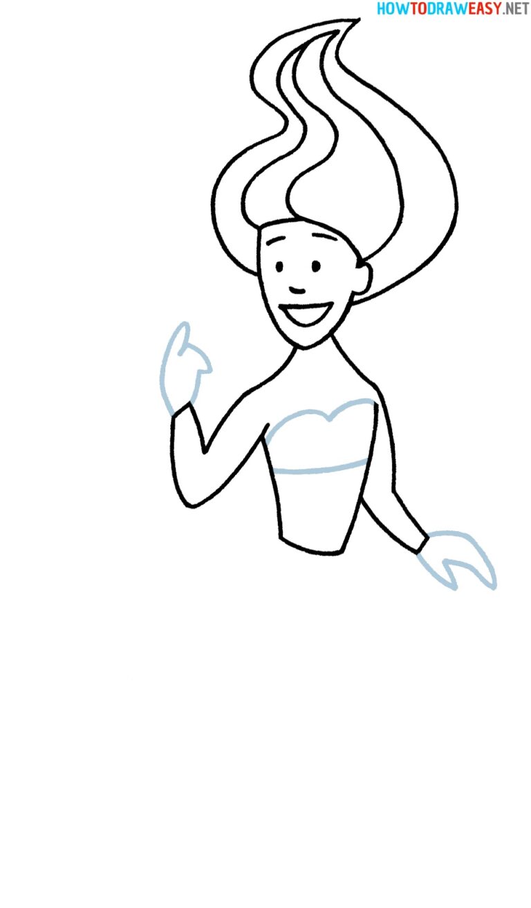 How to Draw a Mermaid - How to Draw Easy