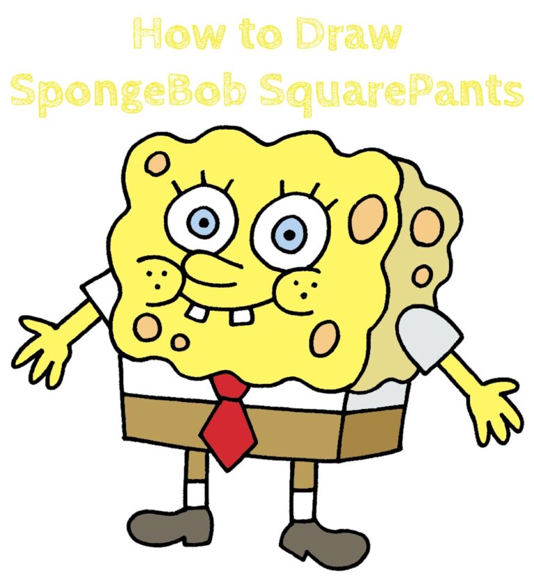 How to Draw SpongeBob SquarePants - How to Draw Easy