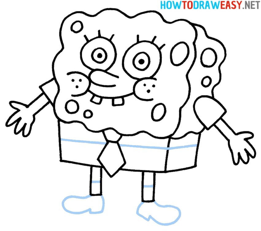 How to Draw SpongeBob SquarePants - How to Draw Easy