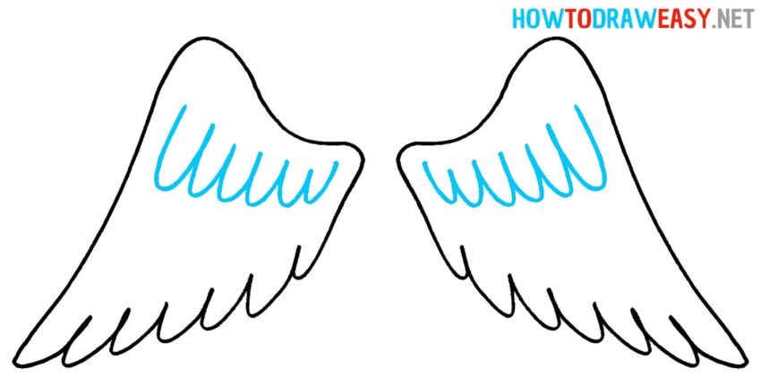 How to Draw Angel Wings - How to Draw Easy
