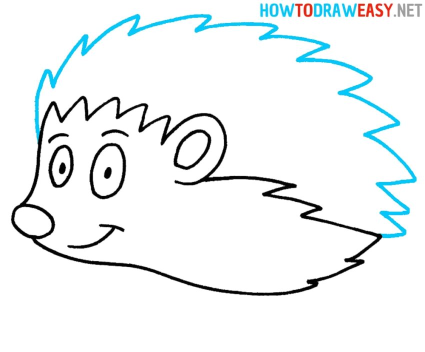 How to Draw a Hedgehog - How to Draw Easy
