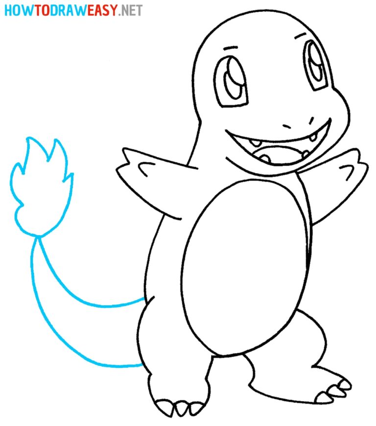 How to Draw Charmander - How to Draw Easy