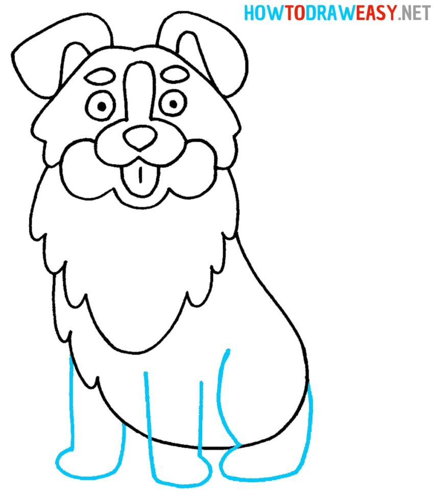 How to Draw a Cute Dog - How to Draw Easy