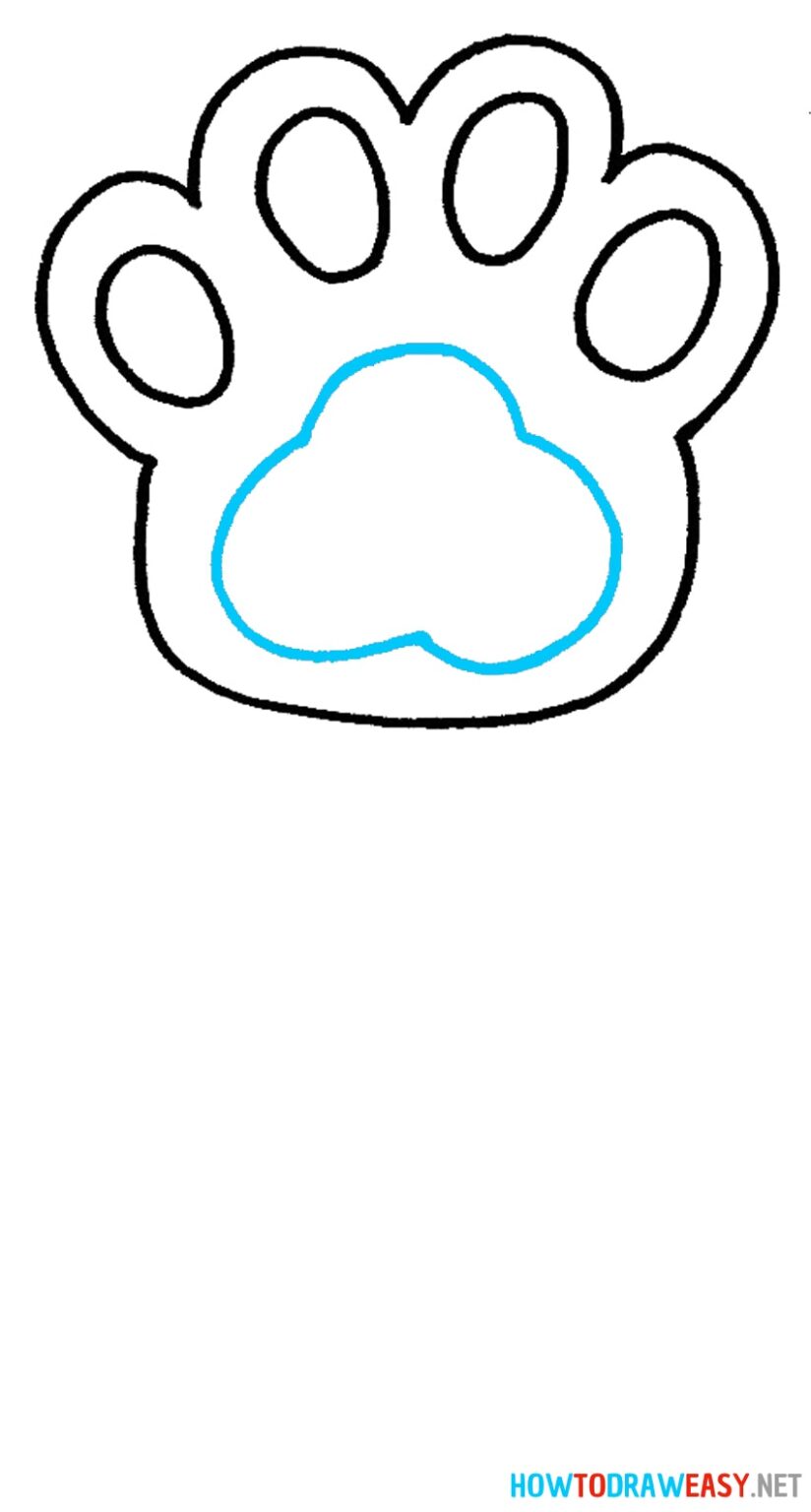 How to Draw a Dog Paw - How to Draw Easy