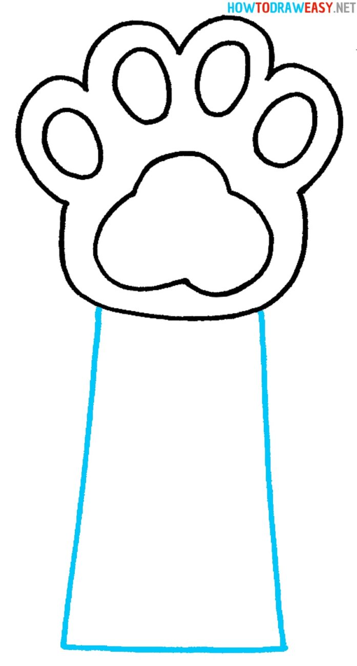 How to Draw a Dog Paw - How to Draw Easy