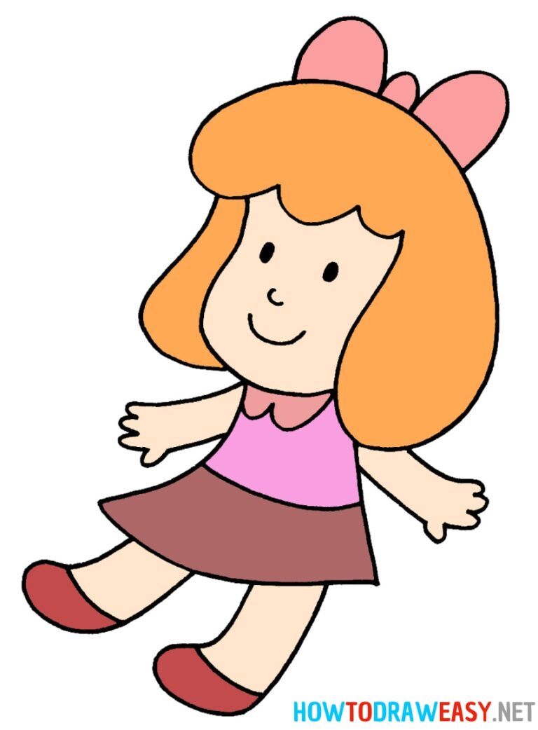 How to Draw a Doll - How to Draw Easy