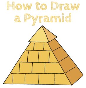 How to Draw a Pyramid - How to Draw Easy