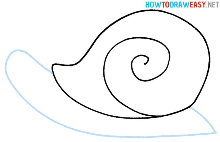 How to Draw a Snail - How to Draw Easy
