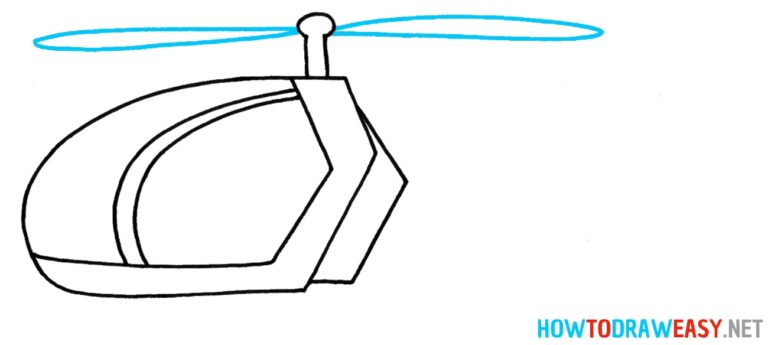 How to Draw a Helicopter - How to Draw Easy