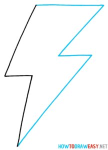 How to Draw a Lightning Bolt - How to Draw Easy