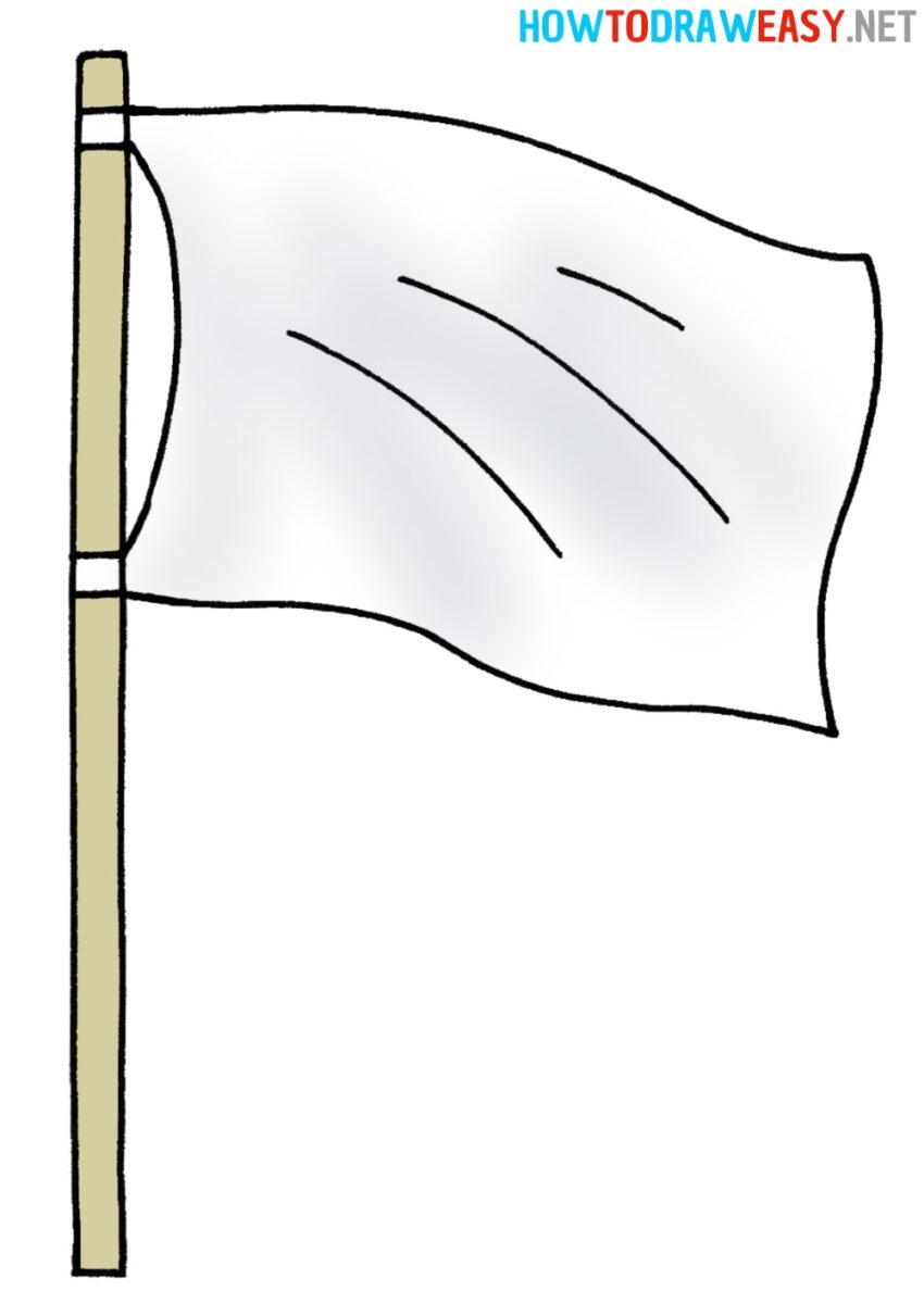How to Draw a Flag - How to Draw Easy