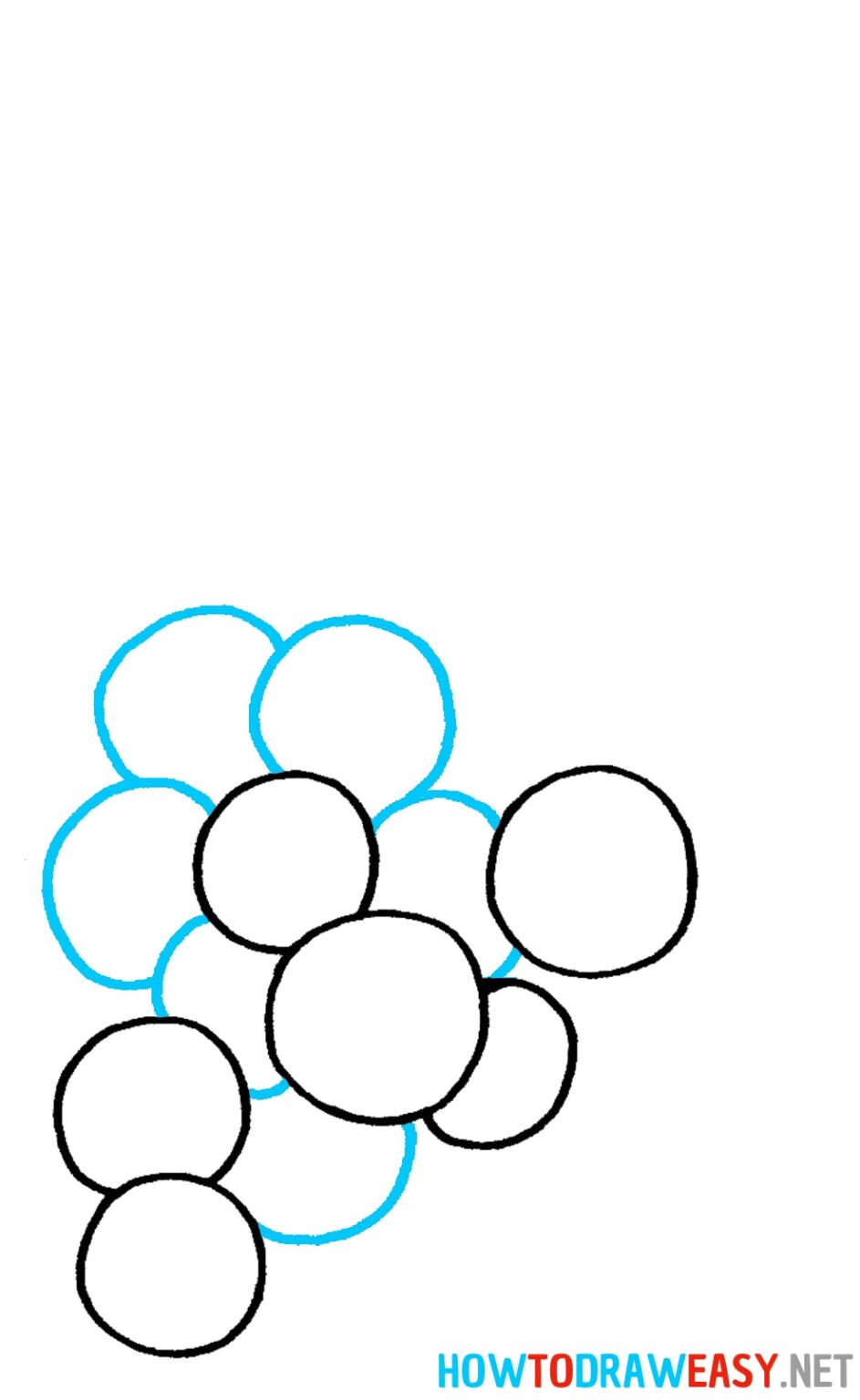 How to Draw Grapes Step by Step - How to Draw Easy