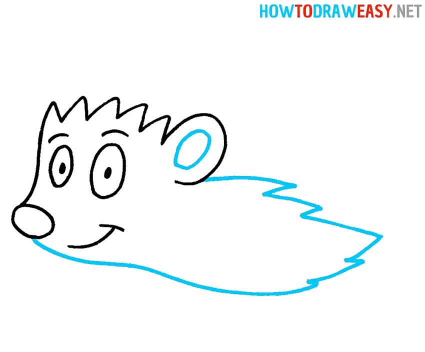 How to Draw a Hedgehog - How to Draw Easy