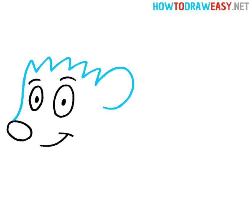 How to Draw a Hedgehog - How to Draw Easy