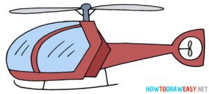How to Draw a Helicopter - How to Draw Easy
