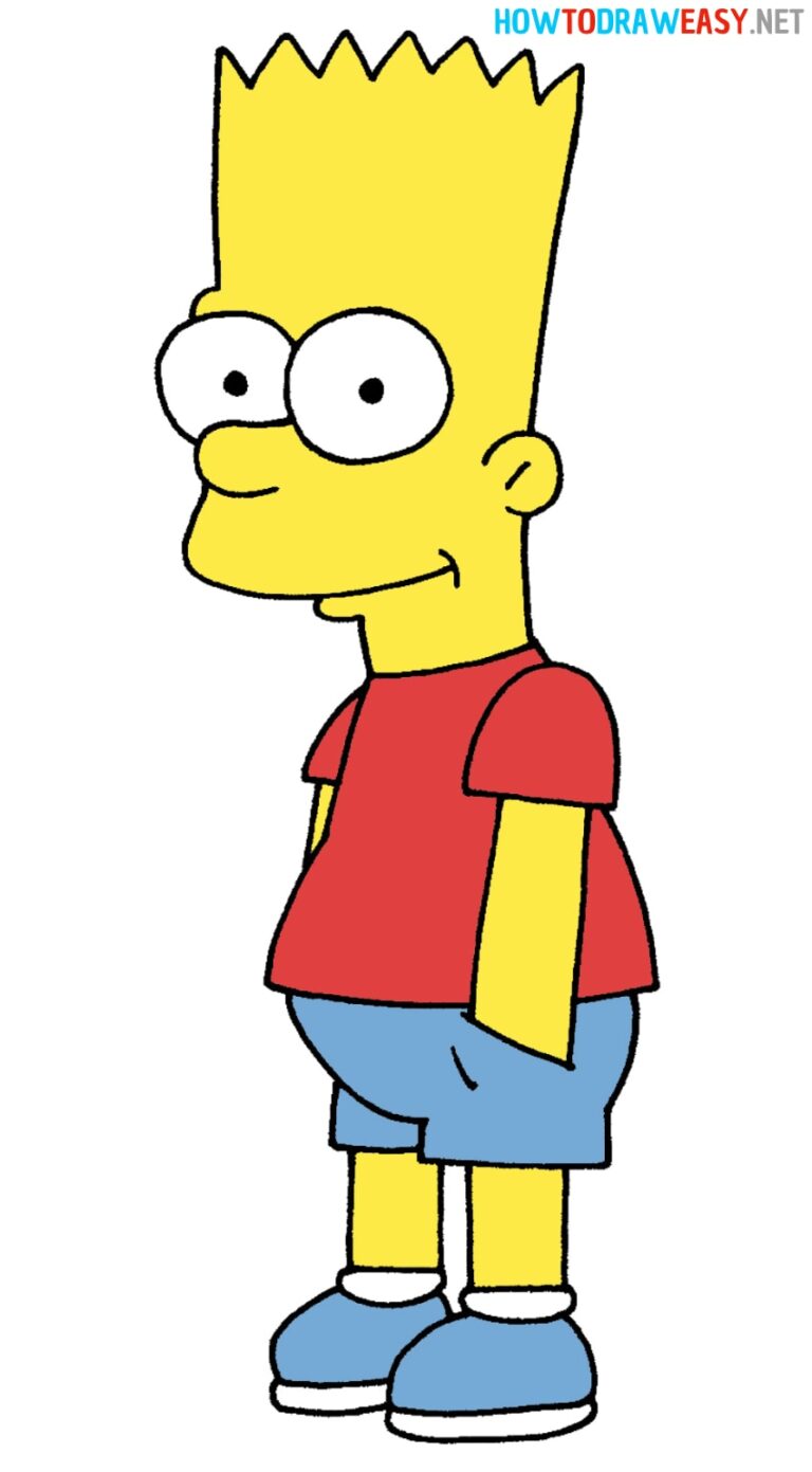 How to Draw Bart Simpson - How to Draw Easy