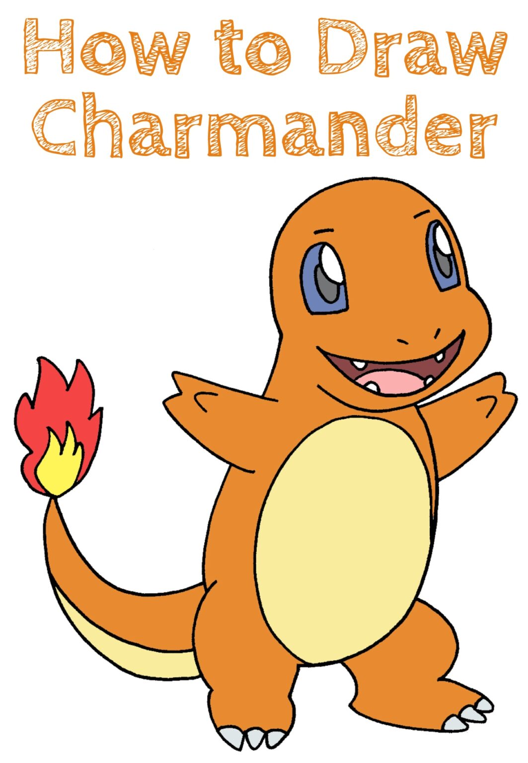 How to Draw Charmander - How to Draw Easy