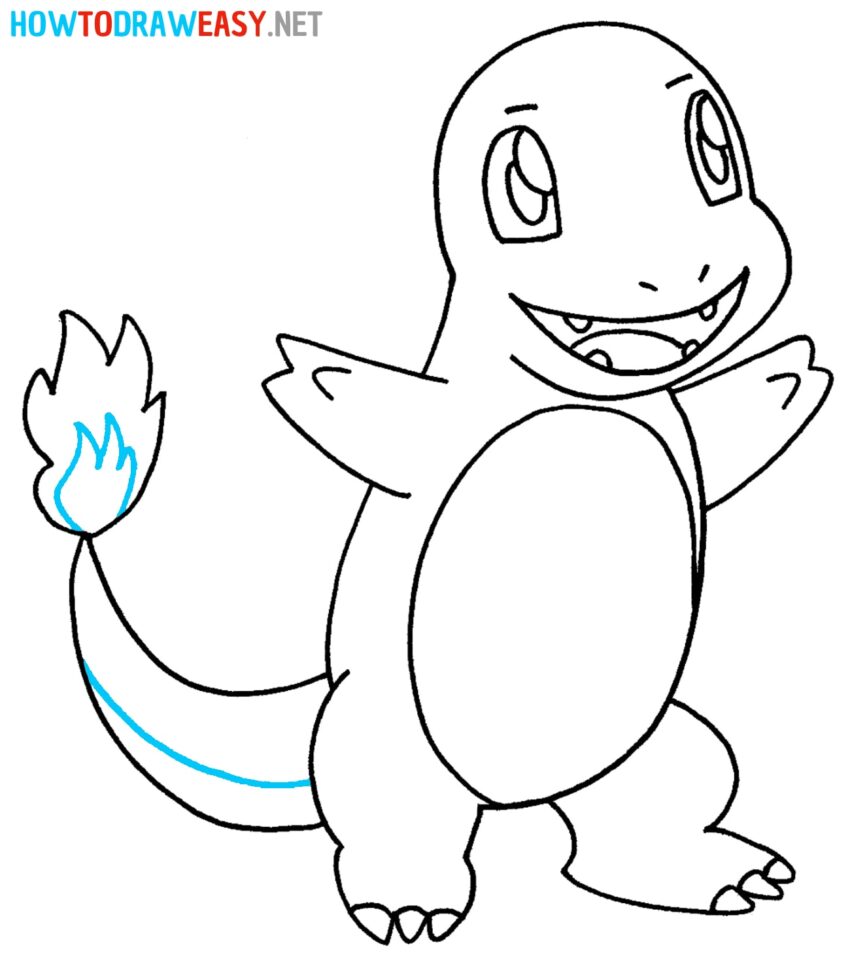 How to Draw Charmander - How to Draw Easy