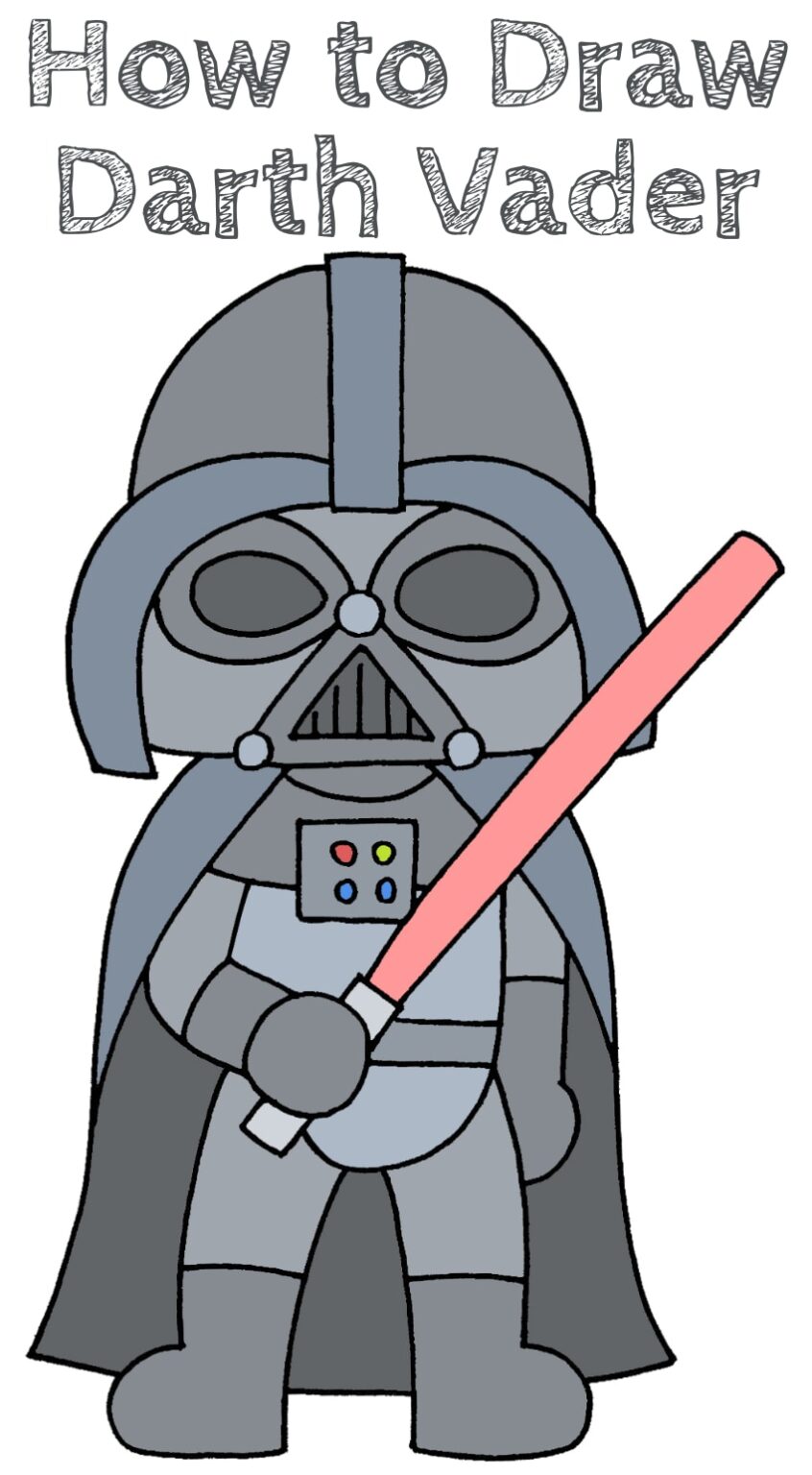 How to Draw Darth Vader - How to Draw Easy