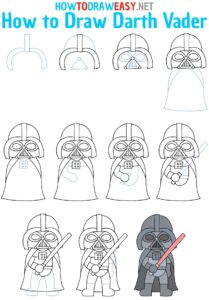 How to Draw Darth Vader - How to Draw Easy