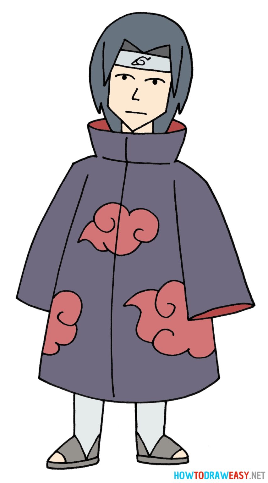How to Draw Itachi - How to Draw Easy