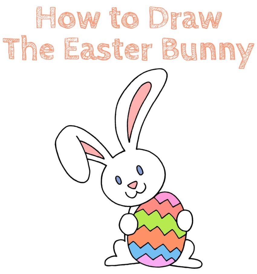 How to Draw an Easter Bunny - How to Draw Easy