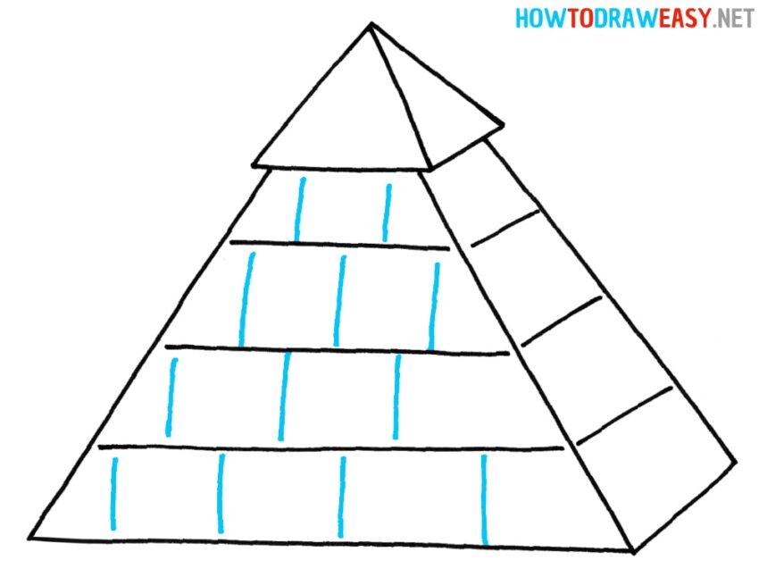 How to Draw a Pyramid - How to Draw Easy