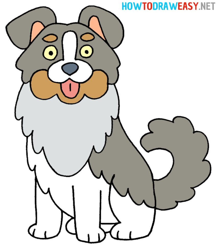 How to Draw a Cute Dog - How to Draw Easy