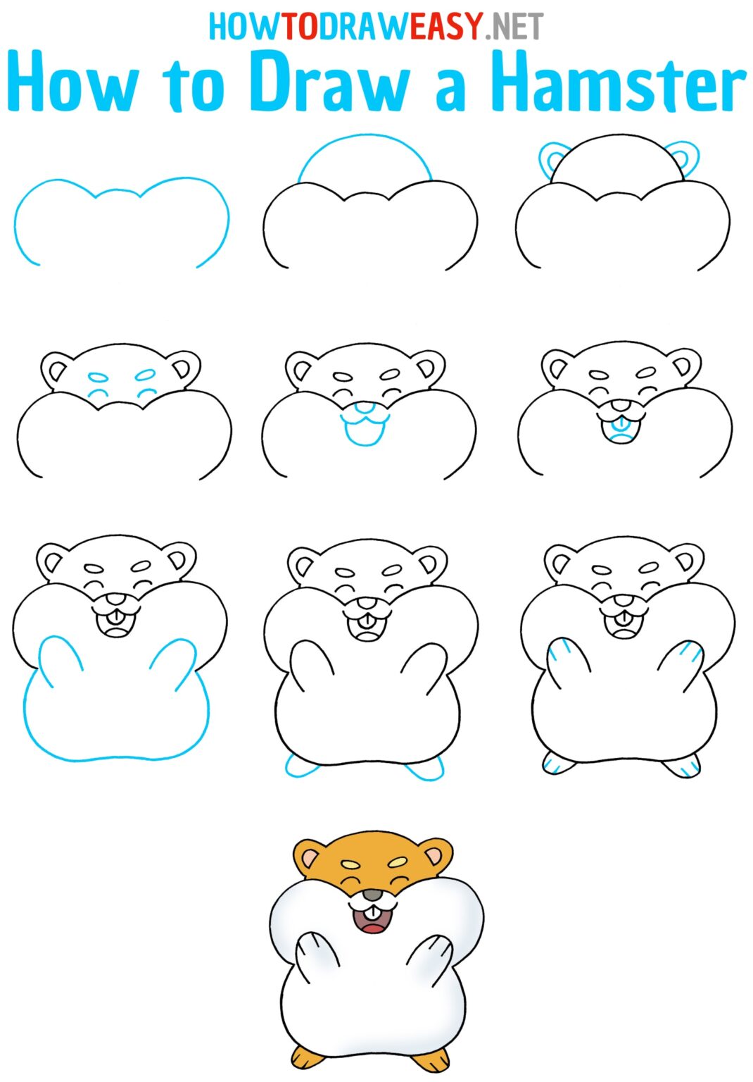 How to Draw a Hamster - How to Draw Easy