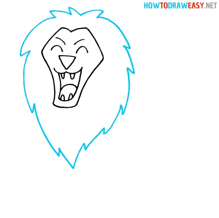 How to Draw a Lion Easy - How to Draw Easy