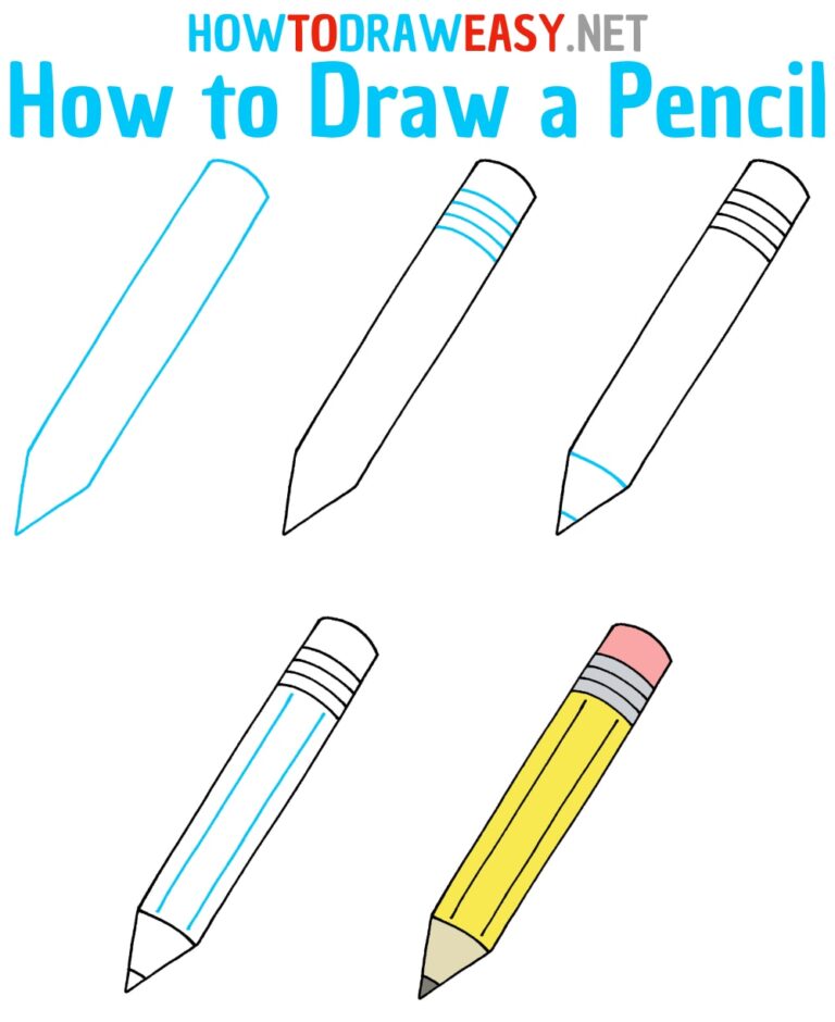 How to Draw a Pencil - How to Draw Easy