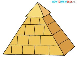 How to Draw a Pyramid - How to Draw Easy
