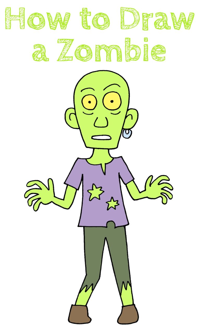 How to Draw a Zombie - How to Draw Easy
