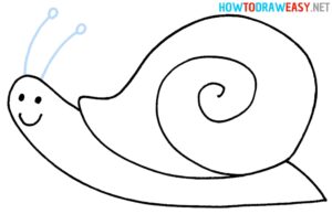 How to Draw a Snail - How to Draw Easy