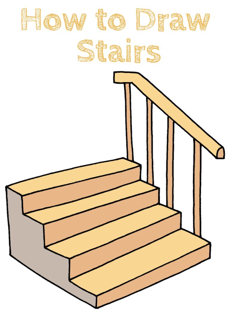 How to Draw Stairs - How to Draw Easy