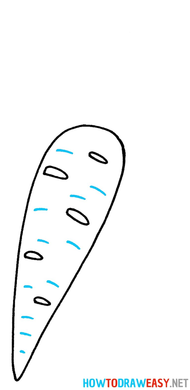 How to Draw a Carrot - How to Draw Easy