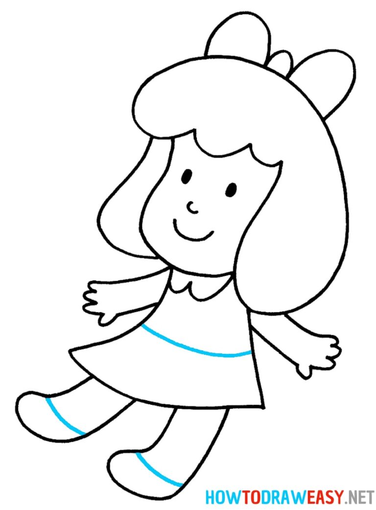 How to Draw a Doll - How to Draw Easy