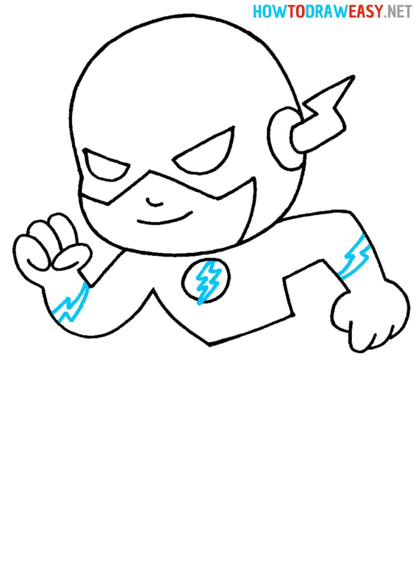 How to Draw The Flash - How to Draw Easy