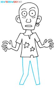 How to Draw a Zombie - How to Draw Easy