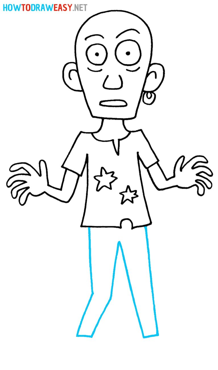 How to Draw a Zombie - How to Draw Easy