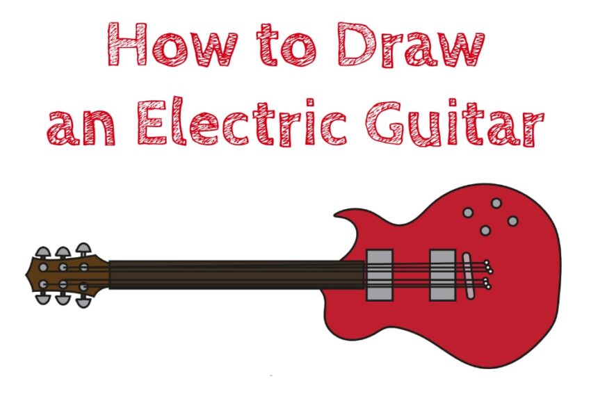 How to Draw an Electric Guitar - How to Draw Easy
