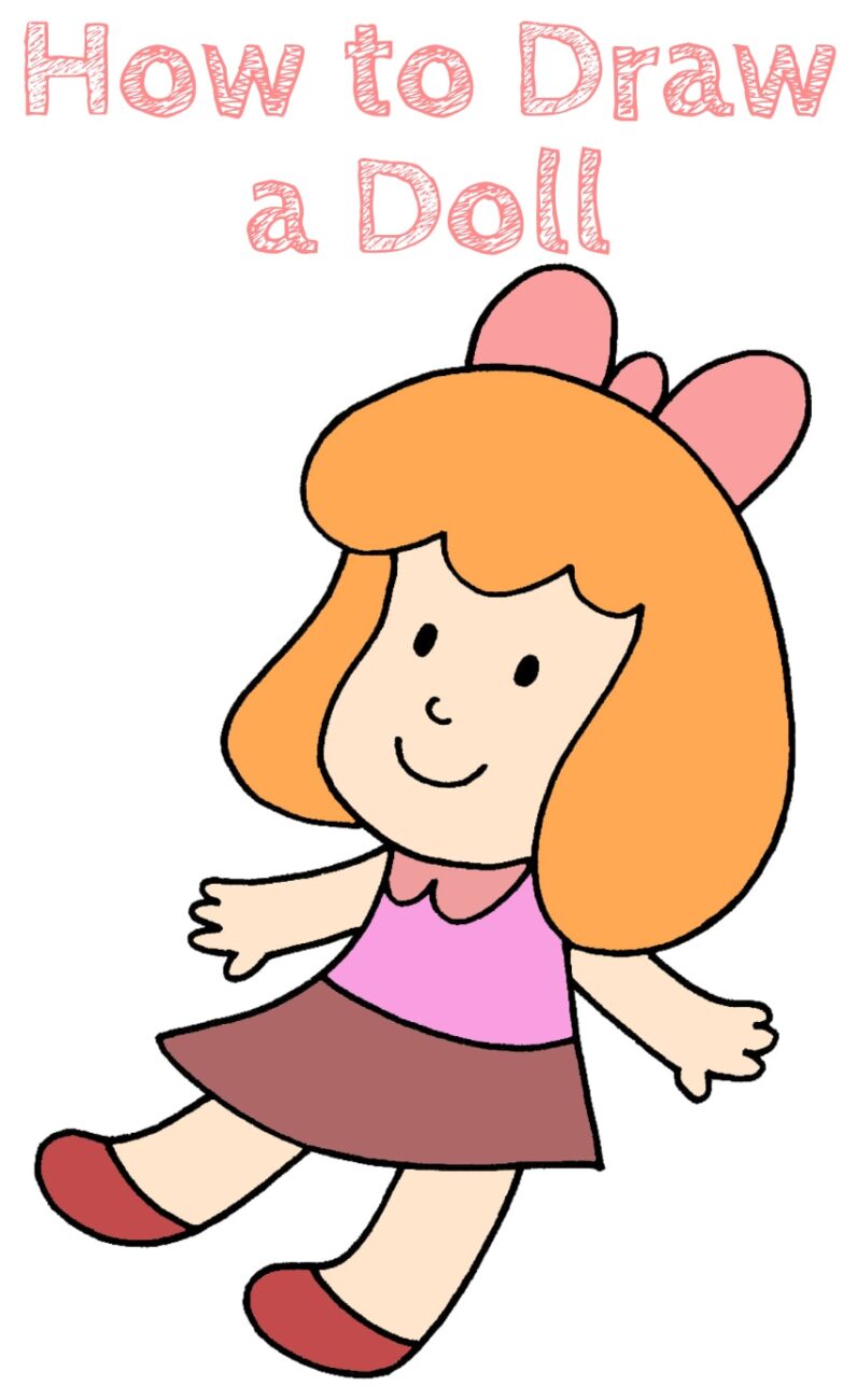 How to Draw a Doll - How to Draw Easy