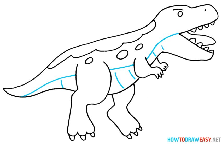 How to Draw a T-Rex - How to Draw Easy