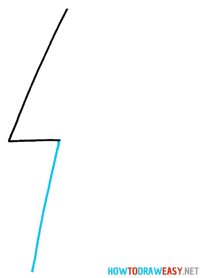 How to Draw a Lightning Bolt - How to Draw Easy