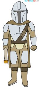 How to Draw The Mandalorian - How to Draw Easy