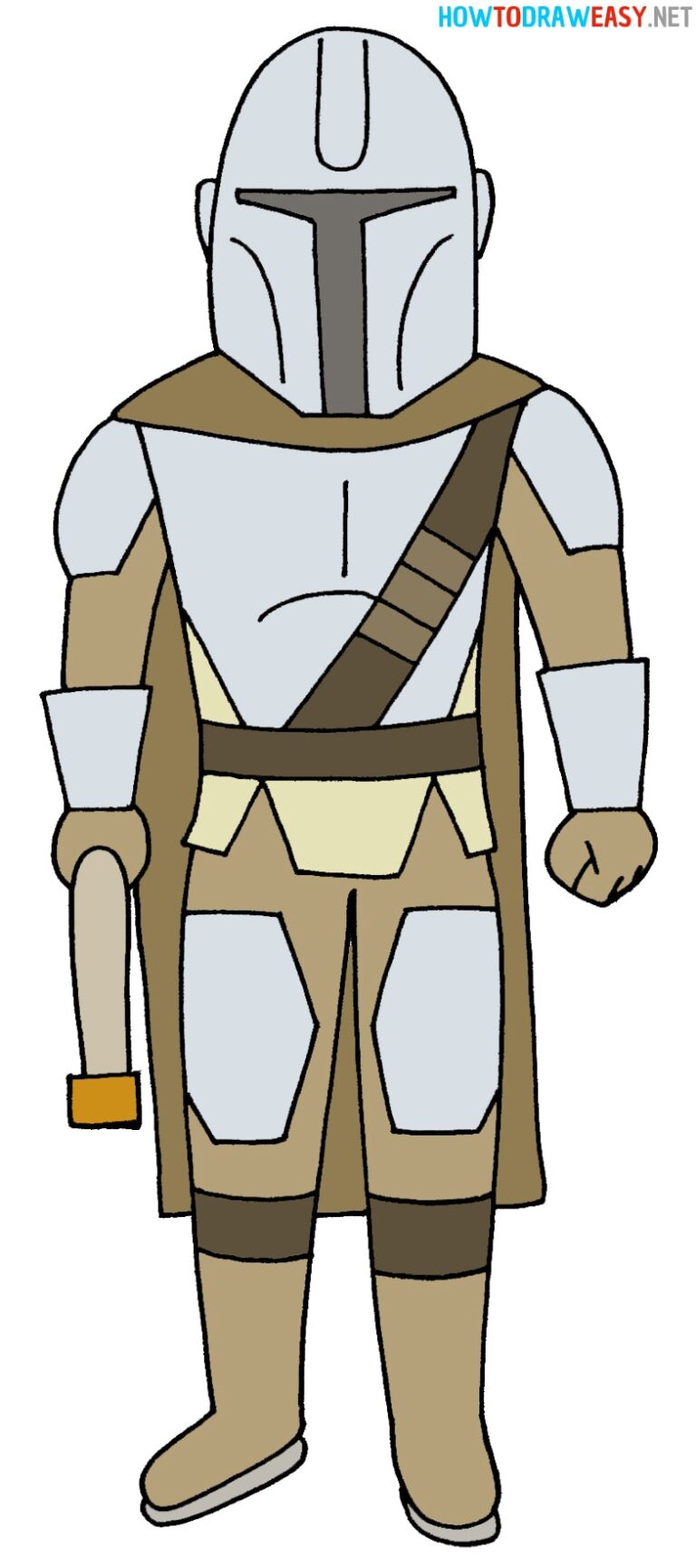 How to Draw The Mandalorian - How to Draw Easy