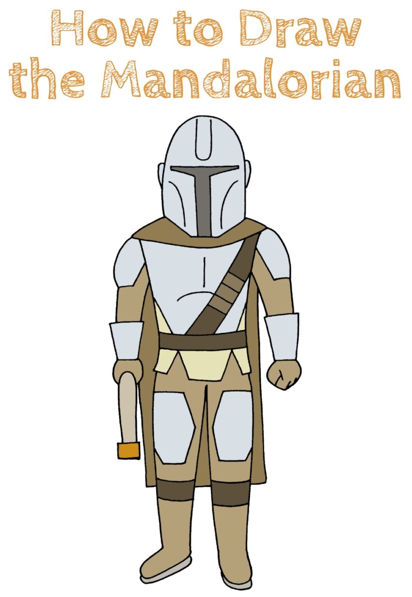 How to Draw The Mandalorian - How to Draw Easy
