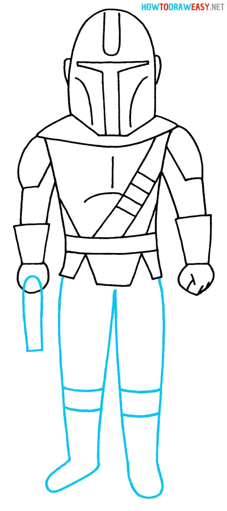 How to Draw The Mandalorian - How to Draw Easy